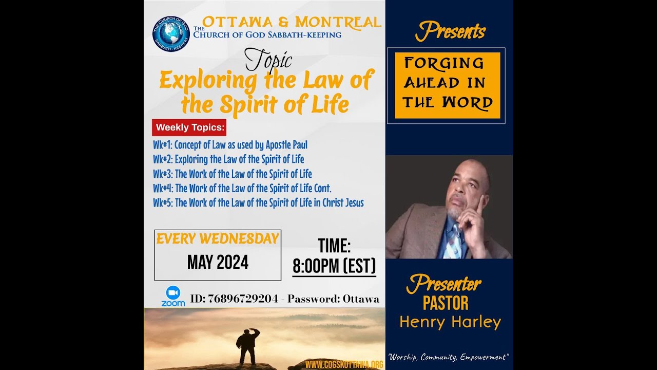 Exploring the Law of the Spirit of Life Pt. 5 - YouTube