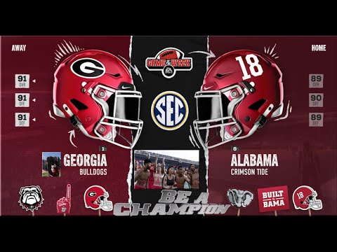 GEORGIA BULLDOGS vs ALABAMA CRIMSON TIDE - FULL GAME SIM PS5 # ...