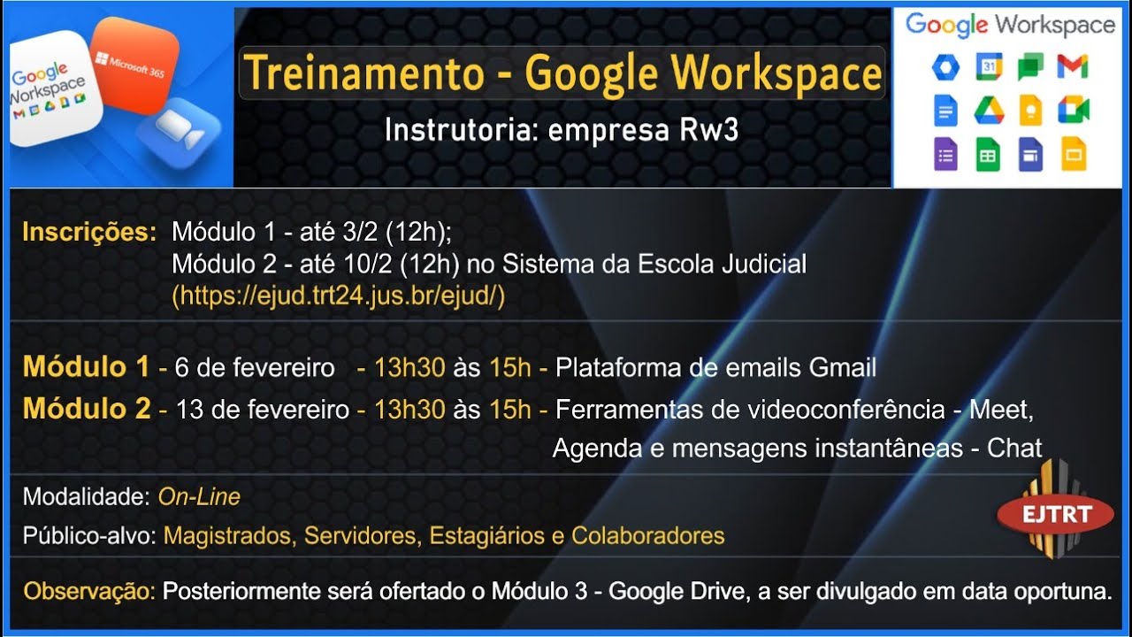 Treinamento Google Workspace - Módulo I - YouTube