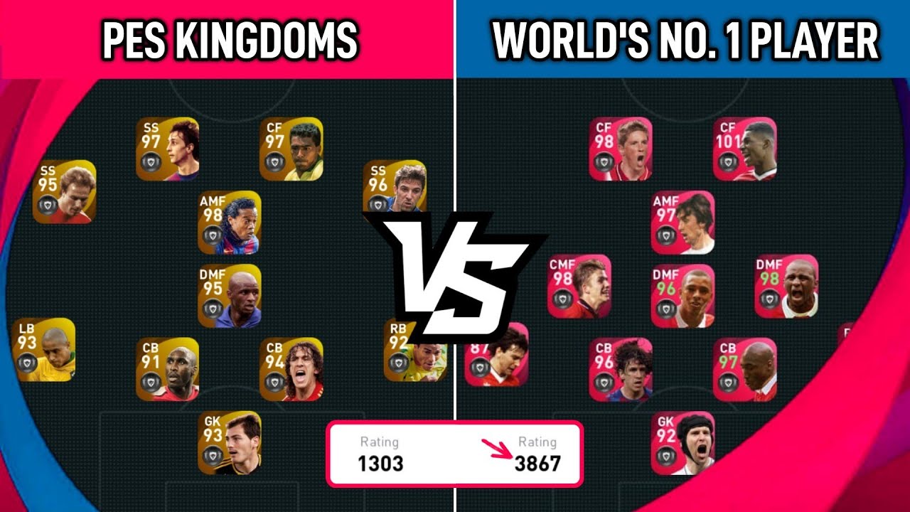 WORLD NO. 1 PES PLAYER VS PES KINGDOMS 🔥 Pes 2021 Mobile Gameplay - YouTube