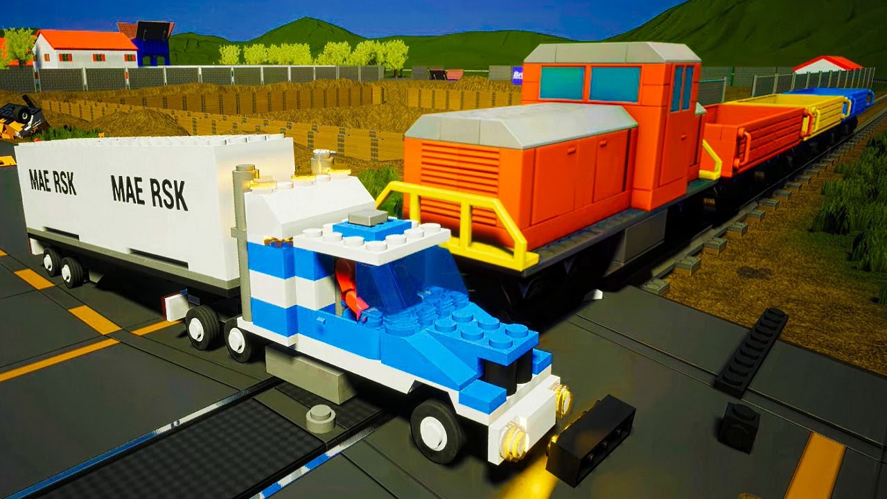 Brick Rigs Train Crashes and more - Lego Car Crashes 37 - YouTube