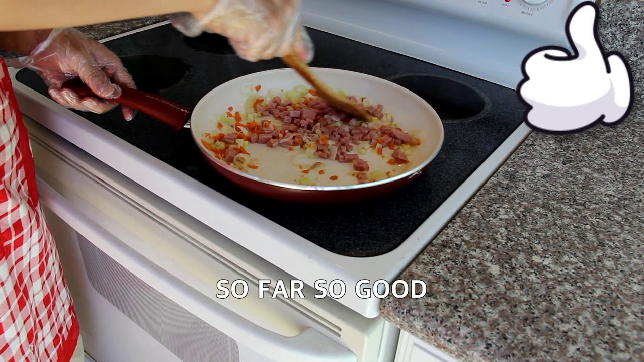 Potluck-how to cook Kimchi ham fried rice-simple recipes-cooking video ...