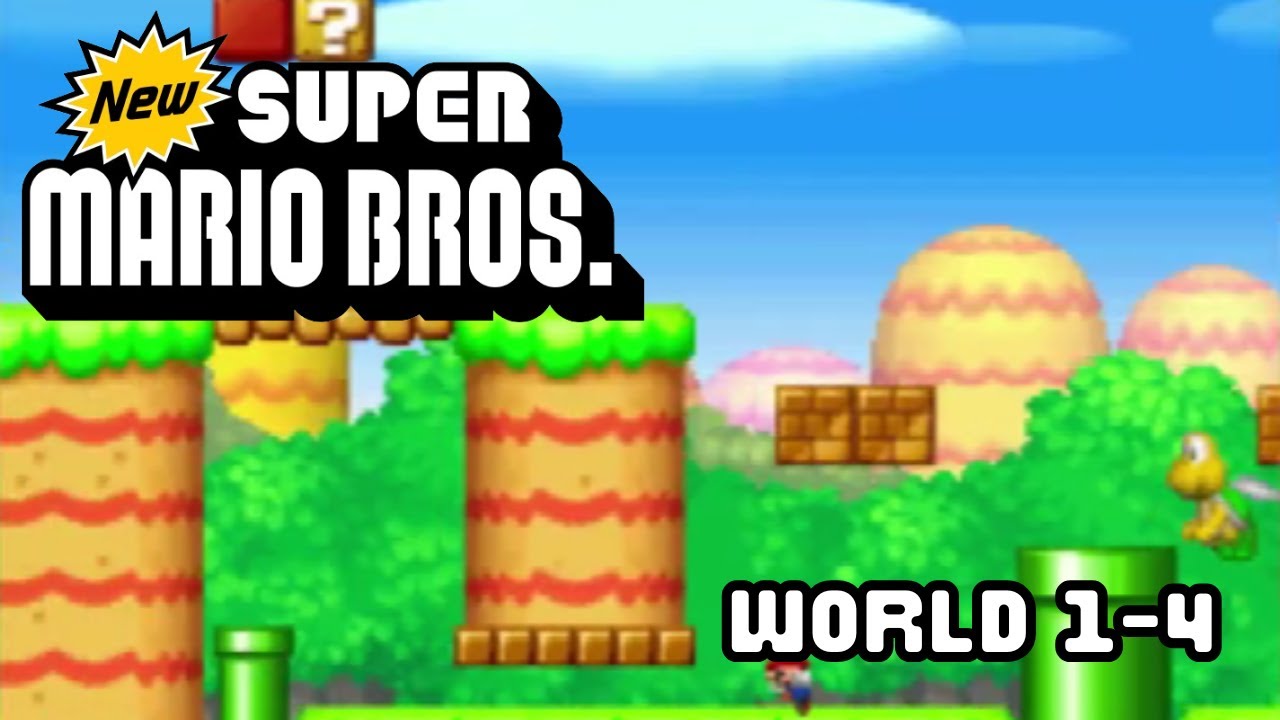 Let's Play New Super Mario Bros. Ds World 1-4 - YouTube