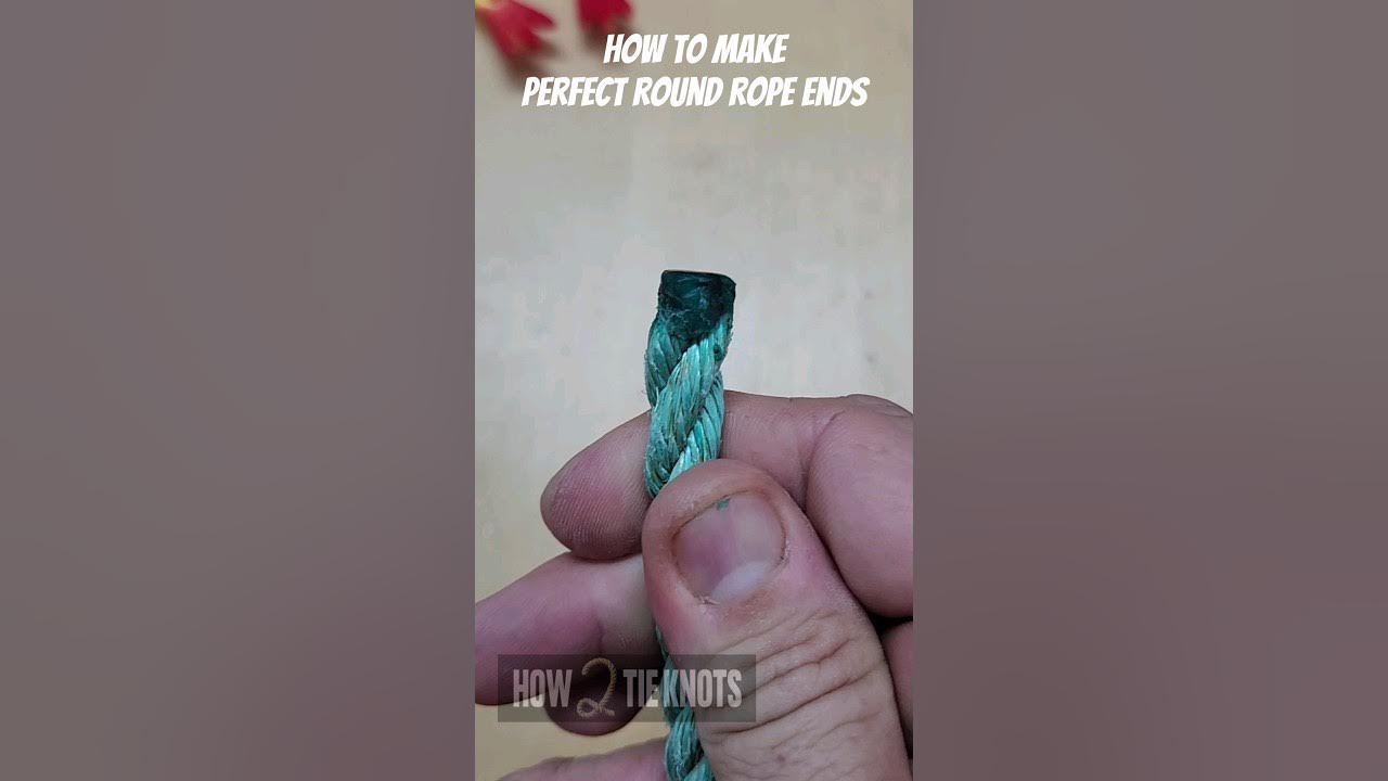 make perfect rope ends // no more fraying - YouTube