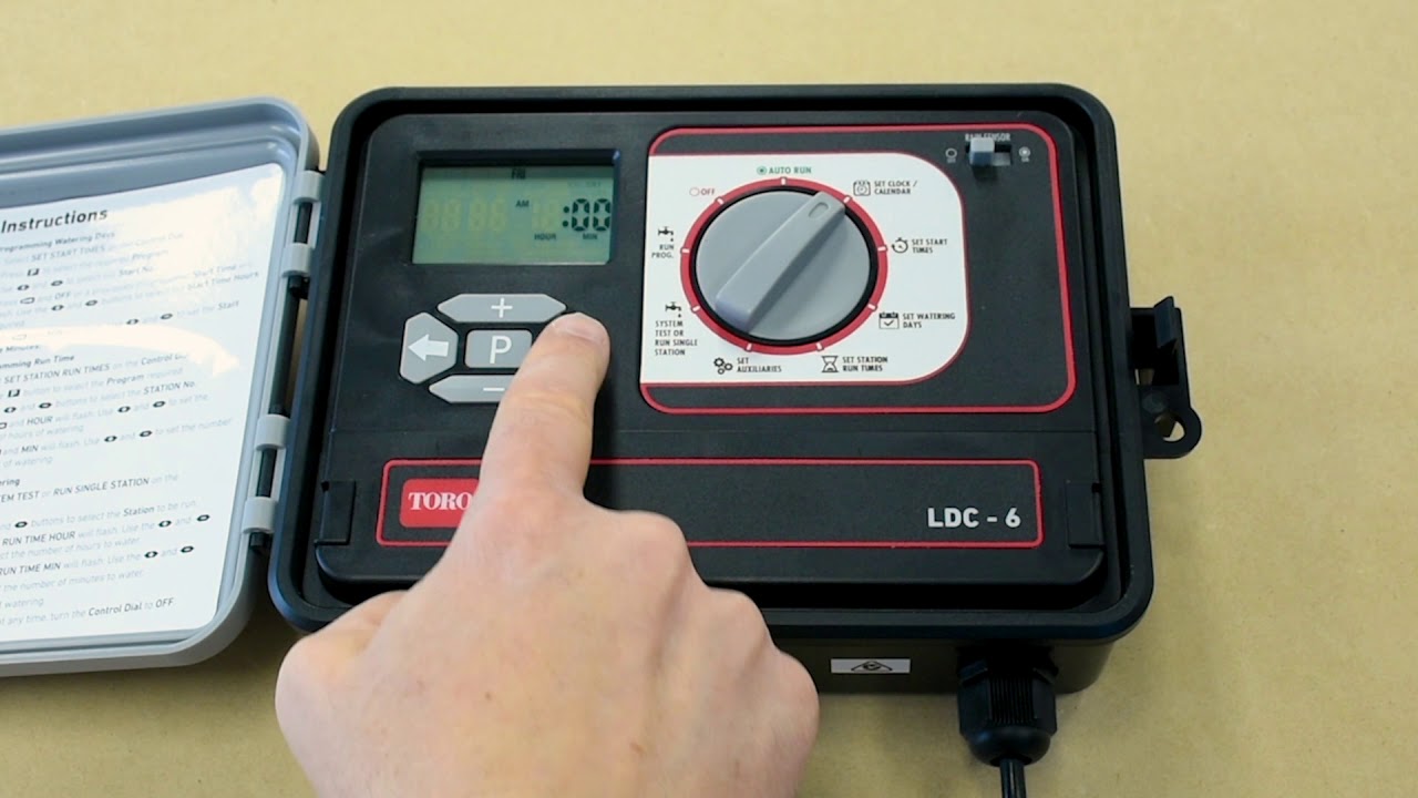 Toro Lawn Dial Controller – Setting the Time and Date - YouTube