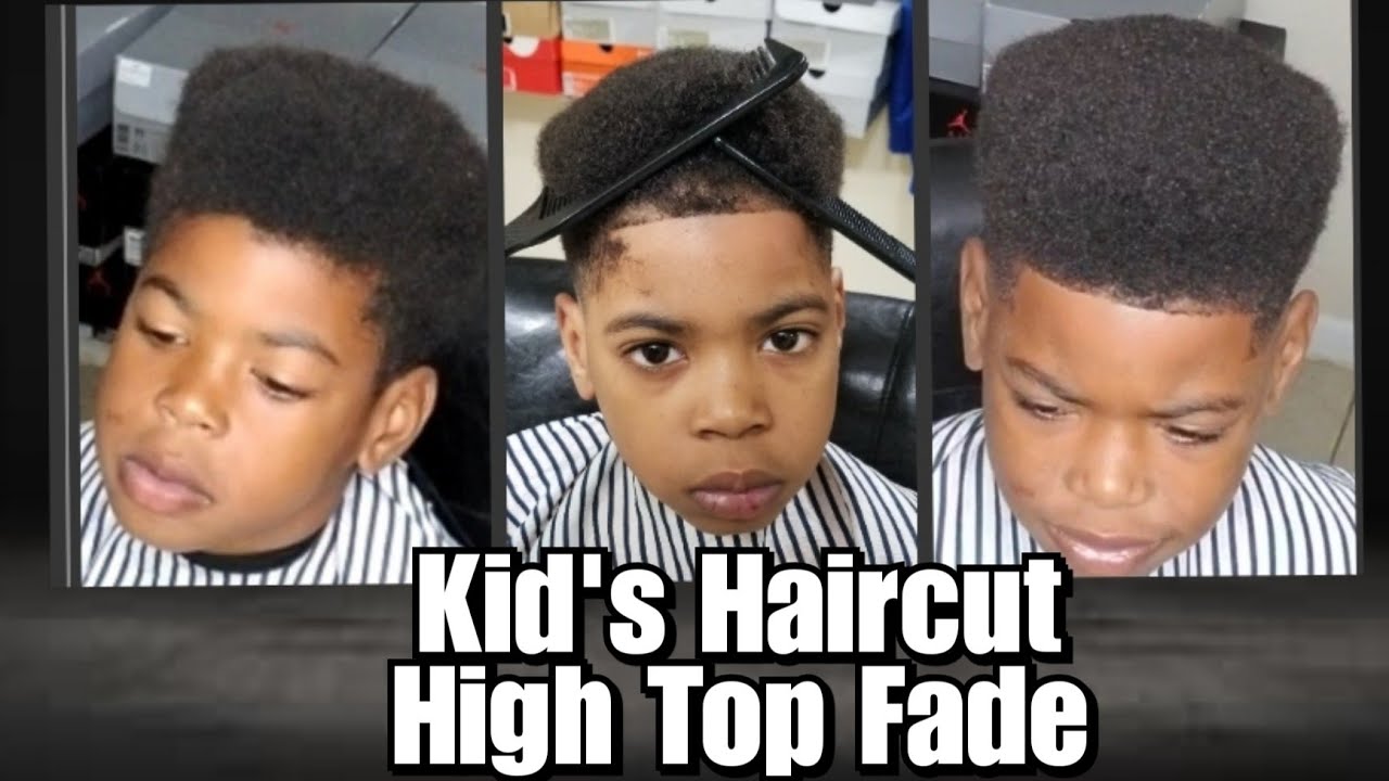 Kid's haircut / high top fade - YouTube
