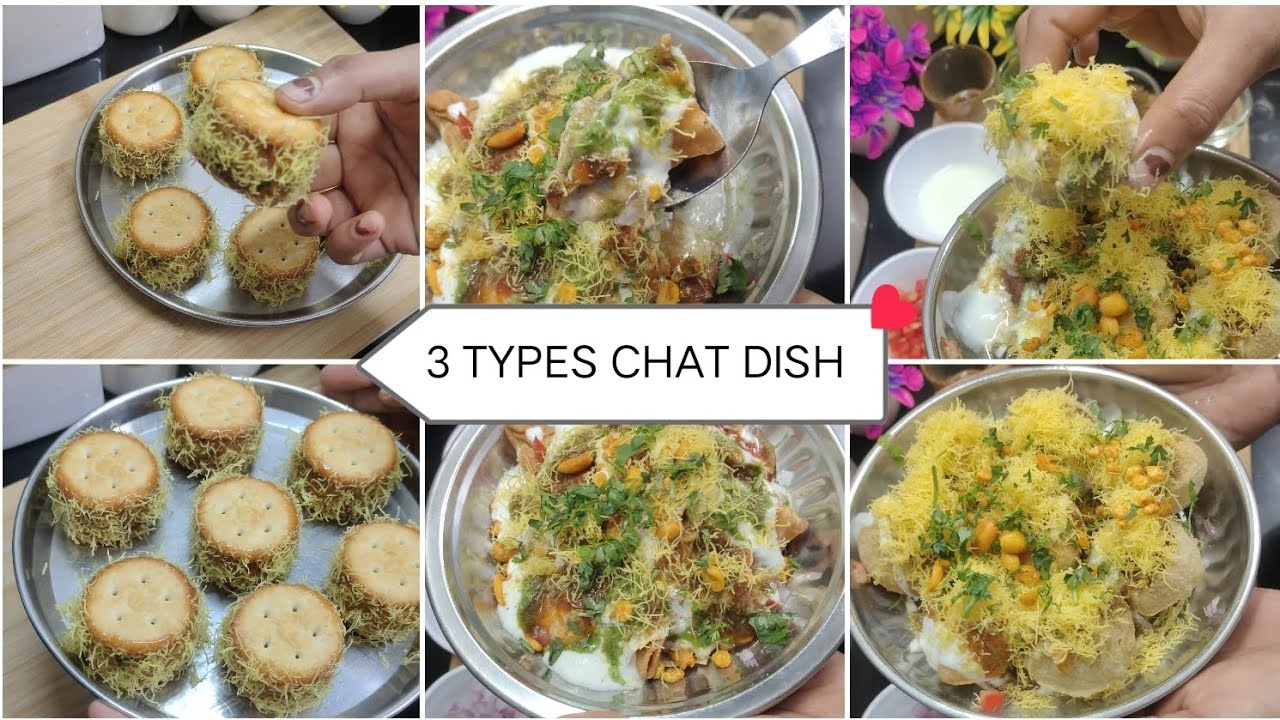 3 TYPES OF CHAT DISH 😋 || EVENING SNACKS 😋 || #annapurnarasoi # ...