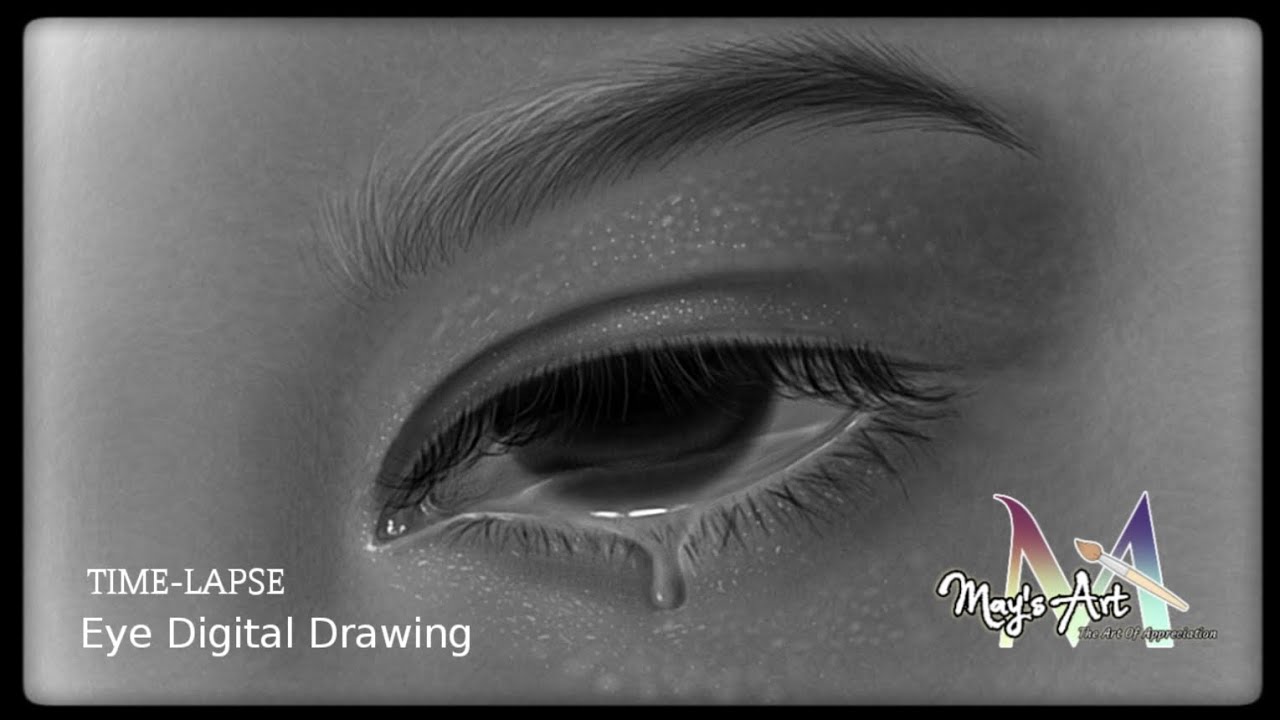 Eye Digital Drawing Time-lapse - May's Art - YouTube
