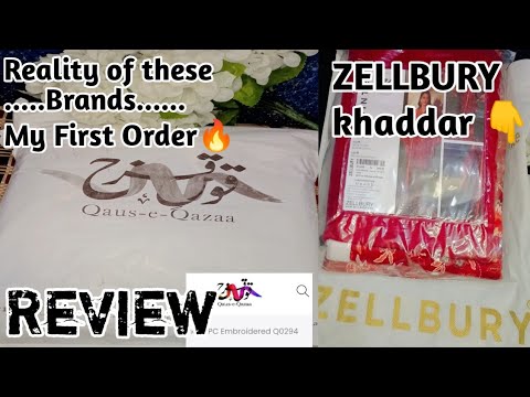 Qaus-e-Qazaa Clothing Reviews #Zellbury winter collection review - YouTube