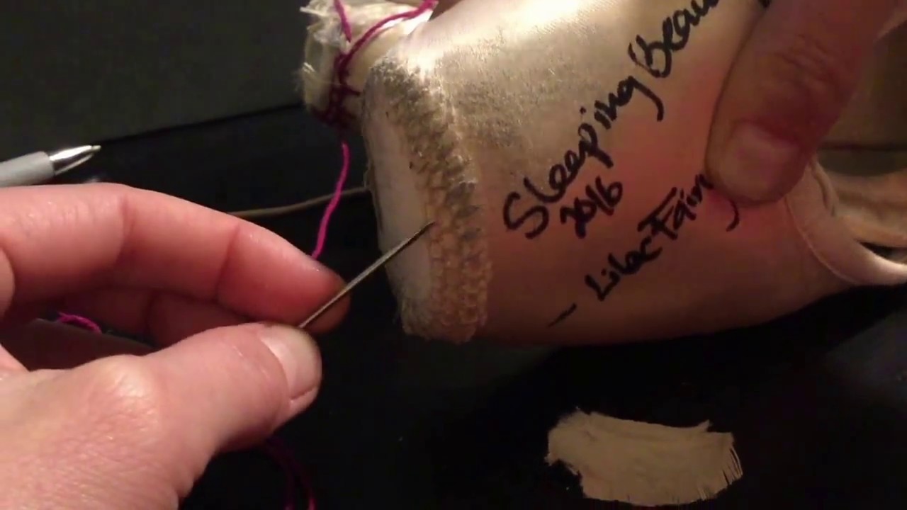 Darning Pointe Shoes - YouTube