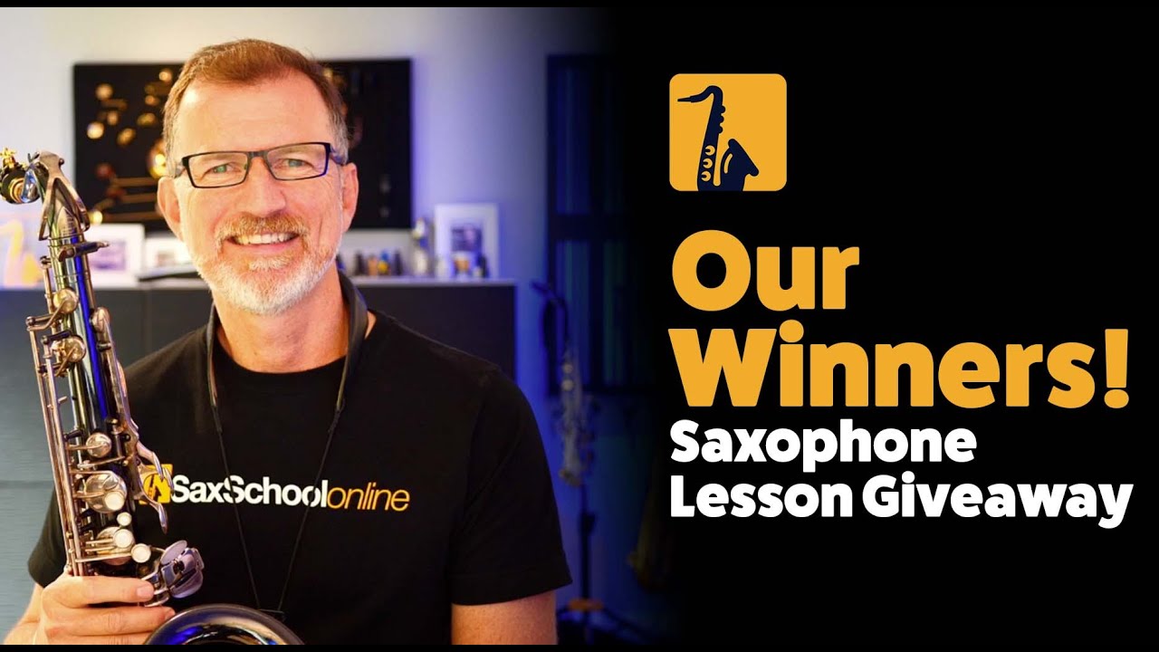 Saxophone Lesson GIVEAWAY Winner Announcement - YouTube