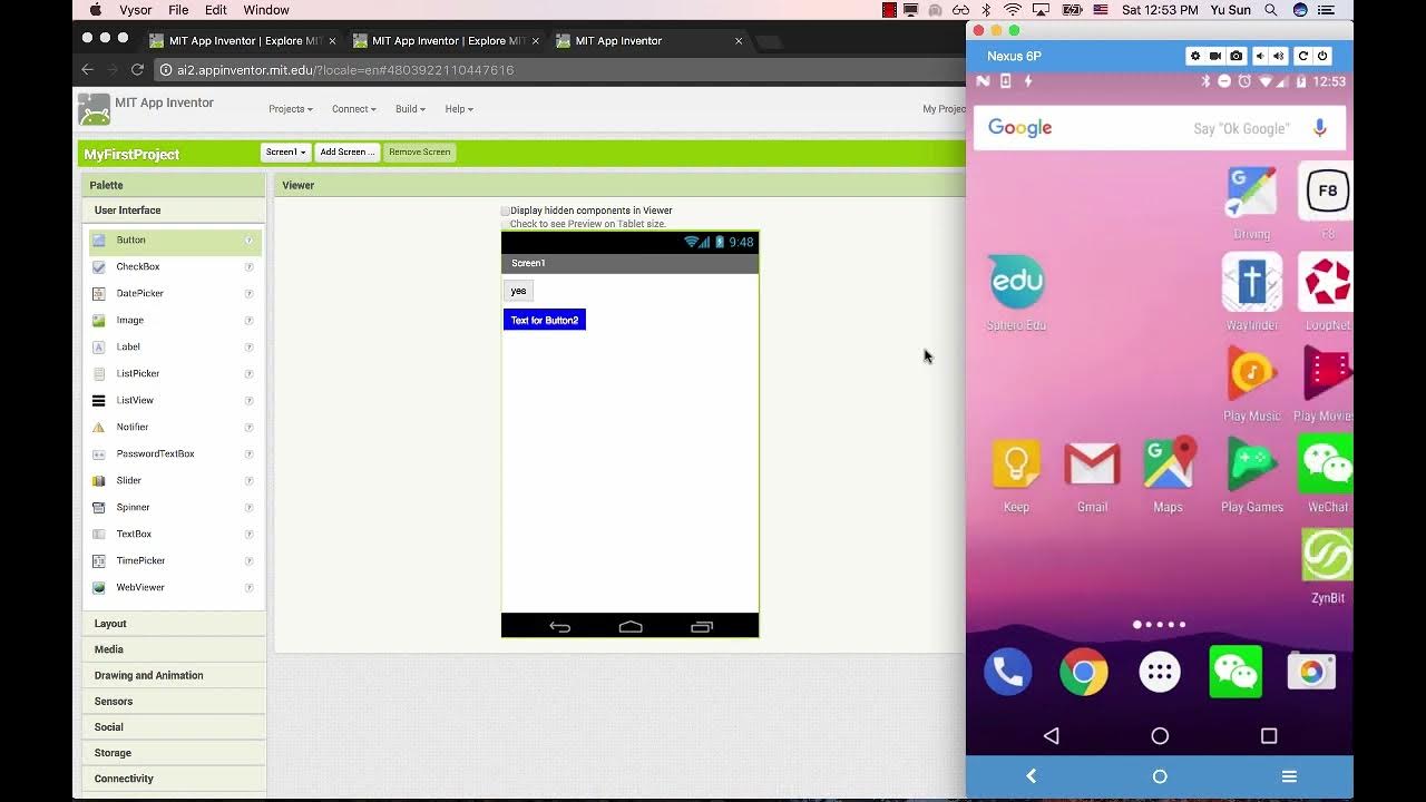 MIT App - Phone using Wifi - YouTube