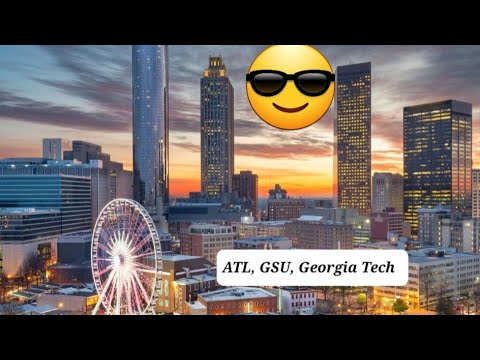 Downtown Atlanta, Georgia Tech, Georgia State University 4K - YouTube