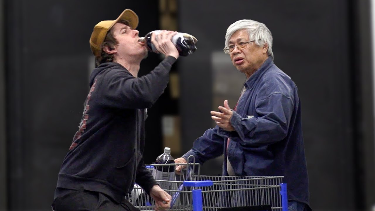 ️ Taking people's shopping carts prank, drinking strangers coke, using ...