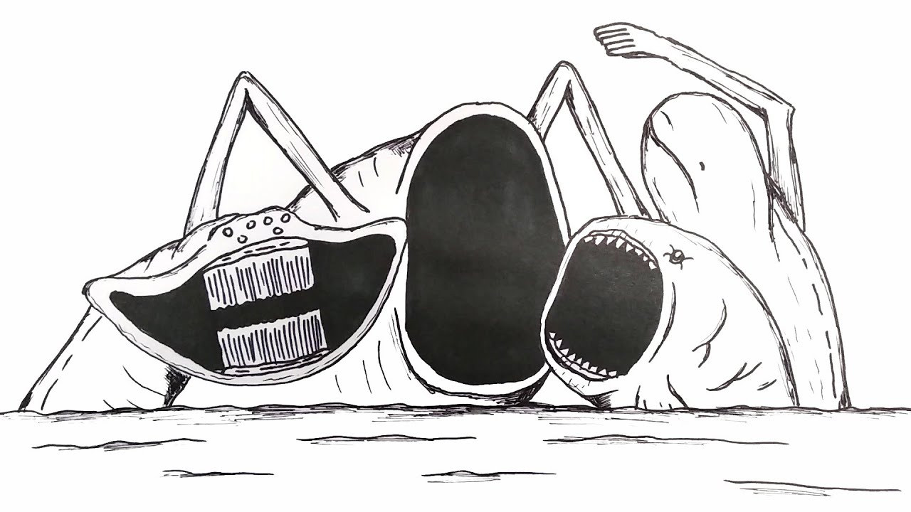 How to Draw Sea Monsters: El Gran Maja, Sea Eater, Bloop and Ningen ...