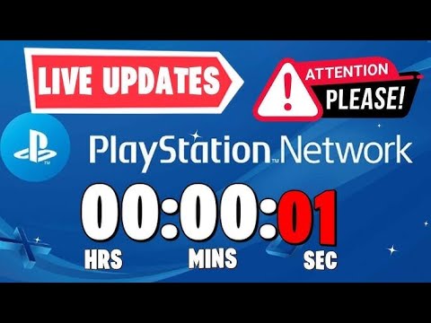 PLAYSTATION NETWORK DOWNTIME COUNTDOWN LIVE & How To Fix PlayStation Servers Down? - YouTube