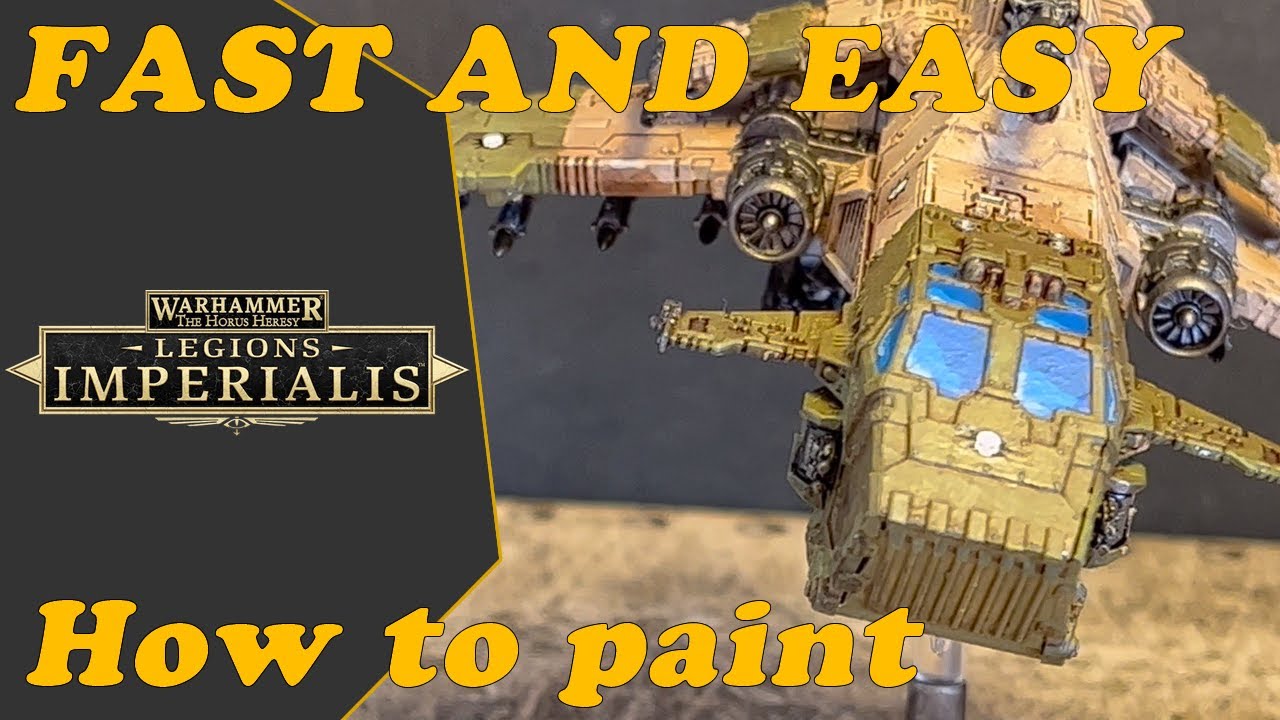 How to Paint a Legion Imperialis Thunderhawk Gunship FAST and EASY ...