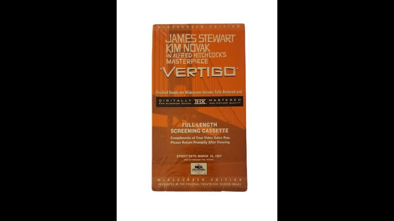 Opening to Vertigo (1958) - 1997 Screener VHS [70MM Restored Version ...