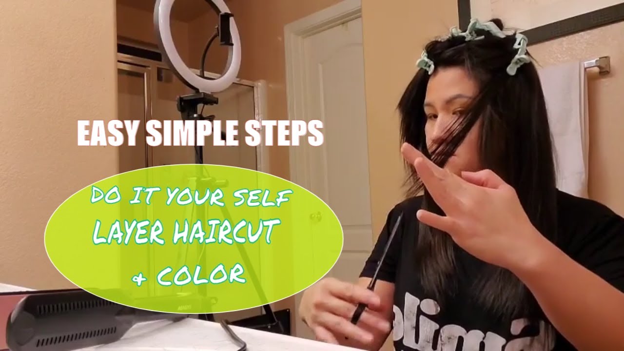 DIY HOW-TO COLOR & CUT YOUR OWN HAIR AT HOME - YouTube