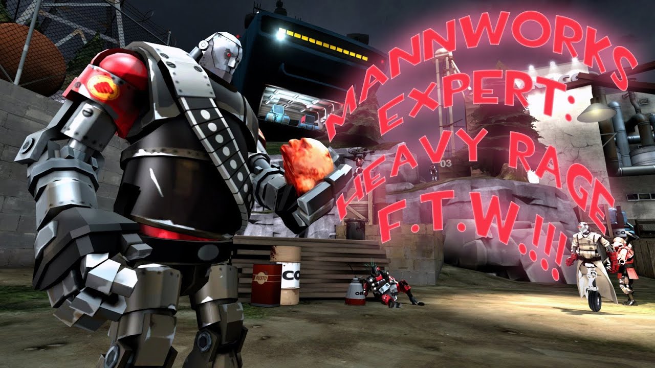 TF2 - MvM: Expert Mannworks Heavy Rage FTW! - YouTube