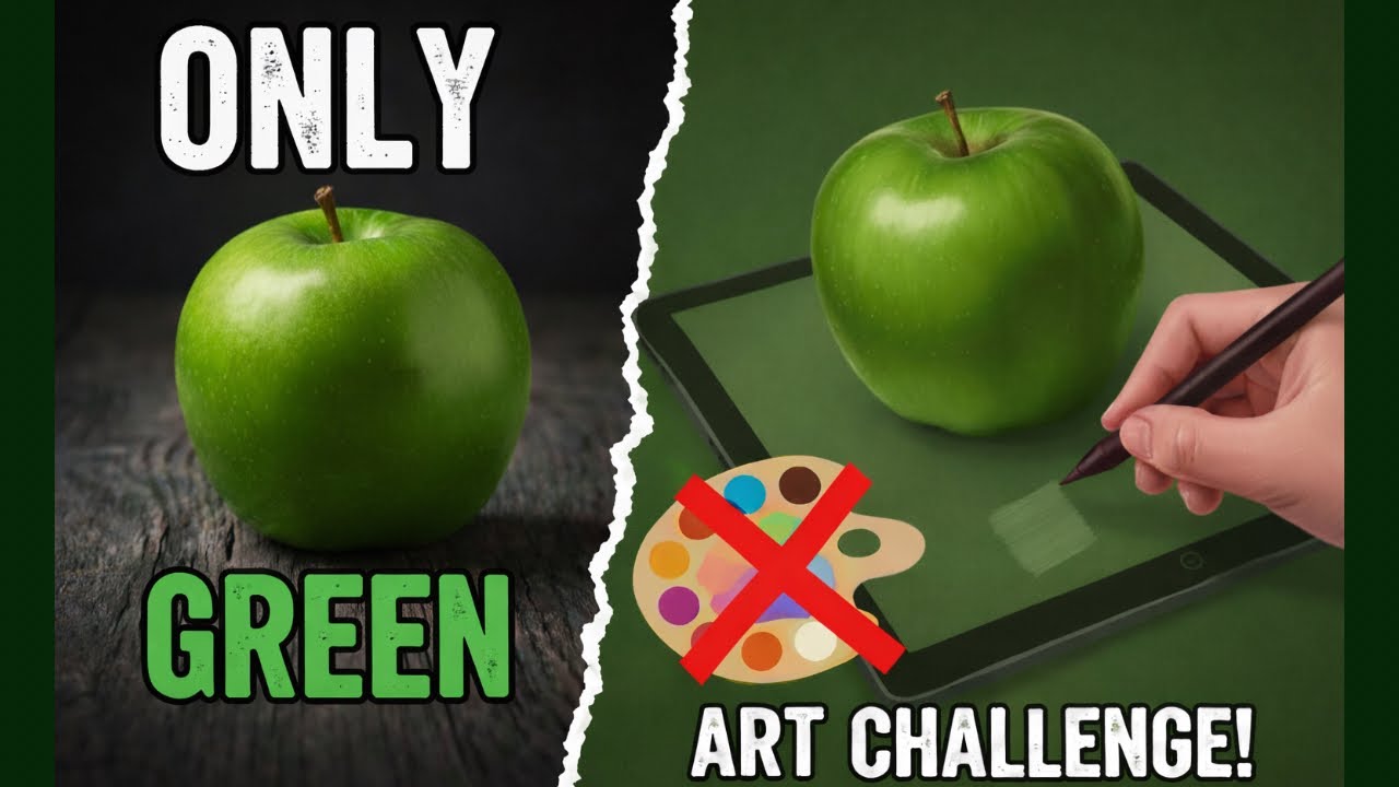 Extreme One Color Art Challenge! - YouTube