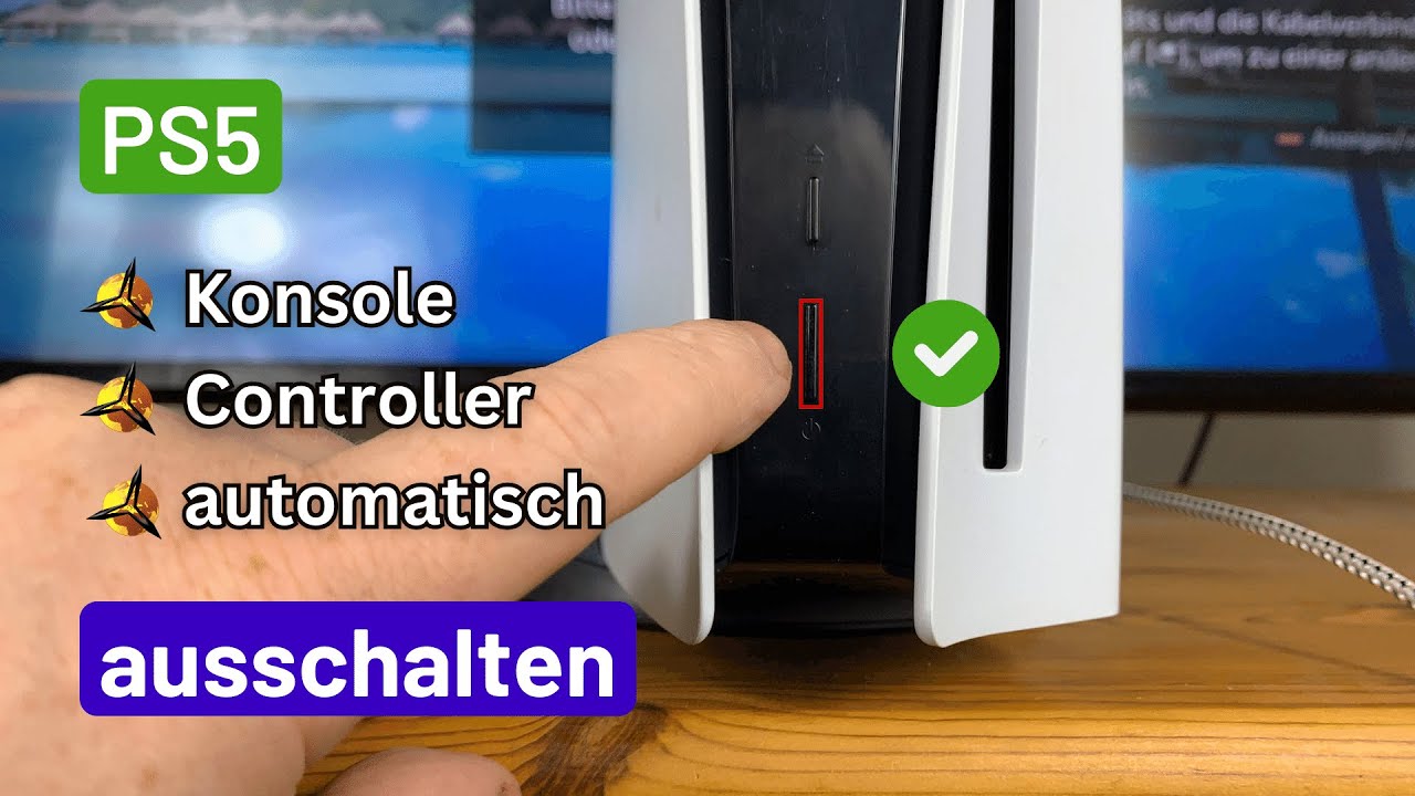 PS5 ausschalten: Konsole, Controller oder automatisch abschalten - YouTube
