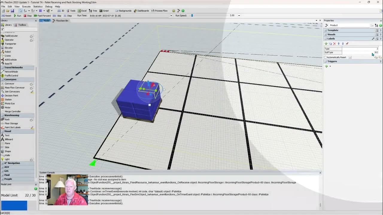 Flexsim Tutorial - Warehouse Receiving and Stocking Model - YouTube