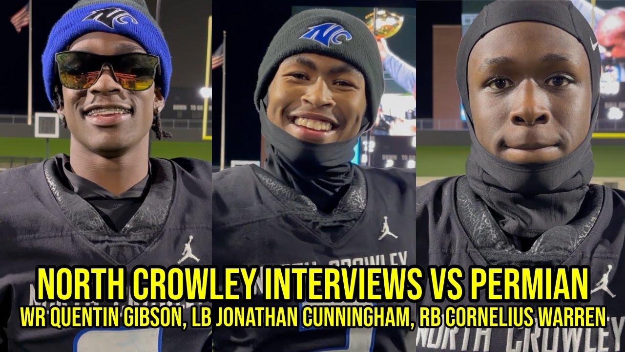 North Crowley's Quentin Gibson, Jonathan Cunningham, Cornelius Warren ...