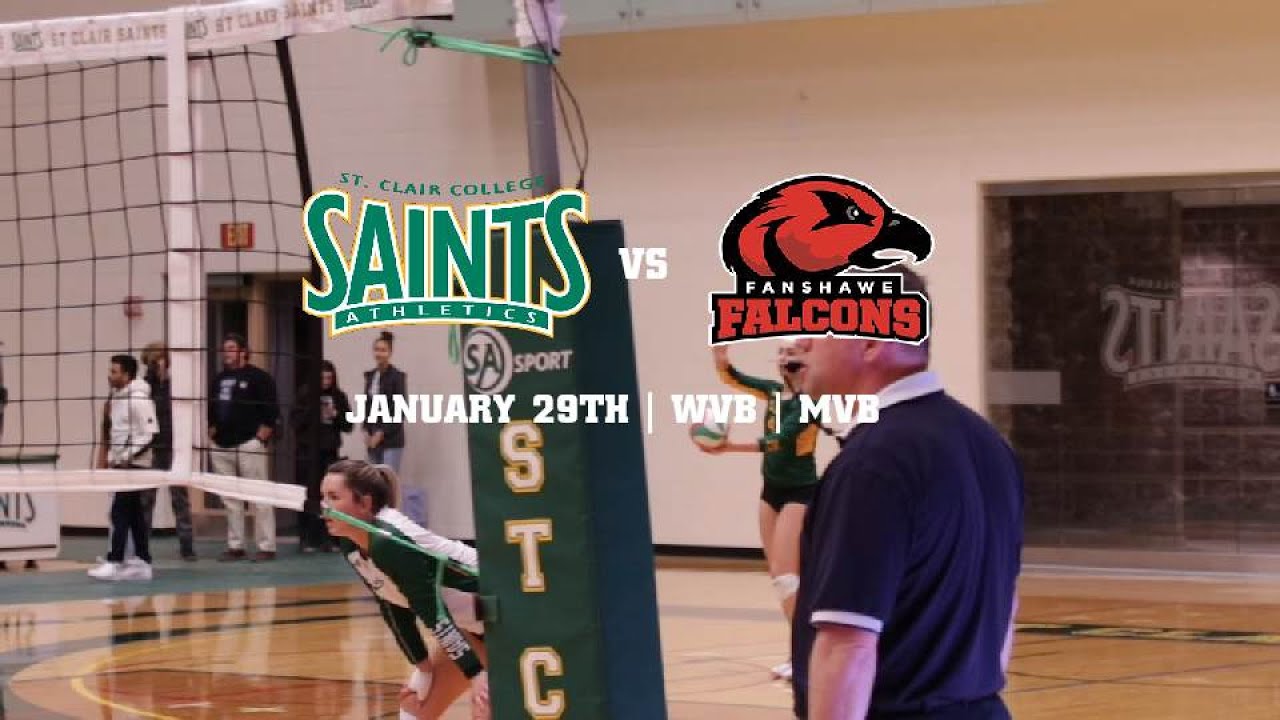 St. Clair Saints vs Fanshawe Falcons - Volleyball | January 29th - YouTube