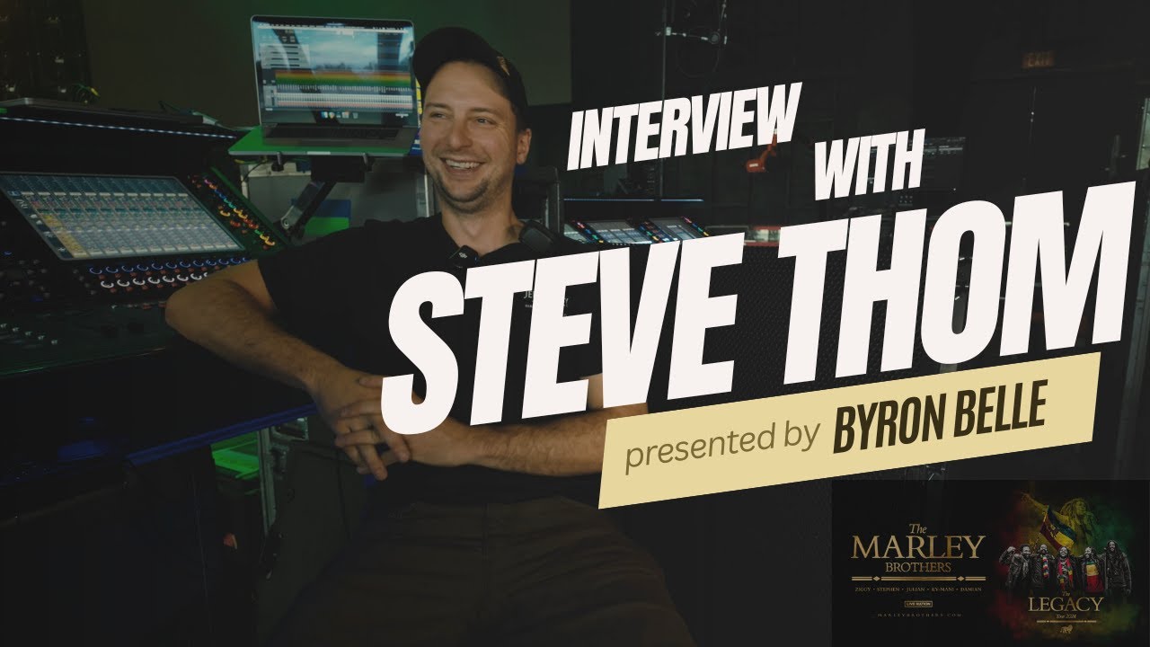 INTERVIEW: Steve Thom mixing monitors with Redz on the Marley Brothers ...
