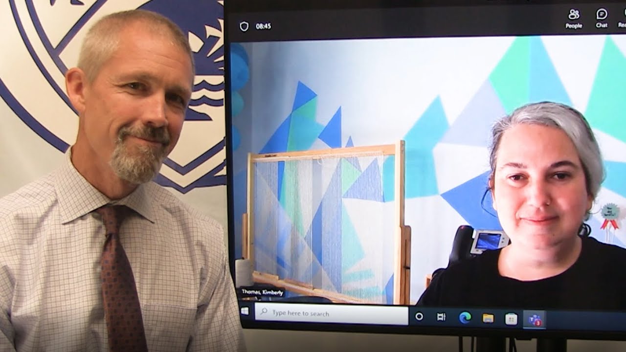 Tyler Hodges with PVB Campus Art Teacher Kimberly Thomas - YouTube