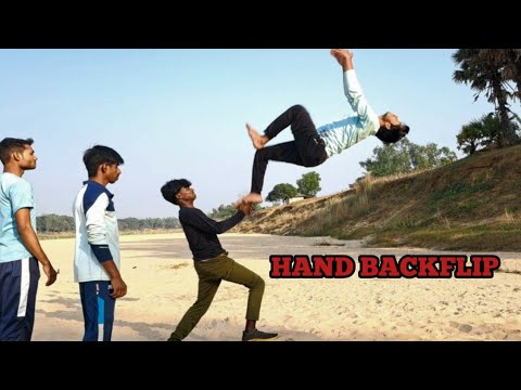 How to do hand backflip // Wall flip & backflip combo..😱😱 🔥🔥 - YouTube