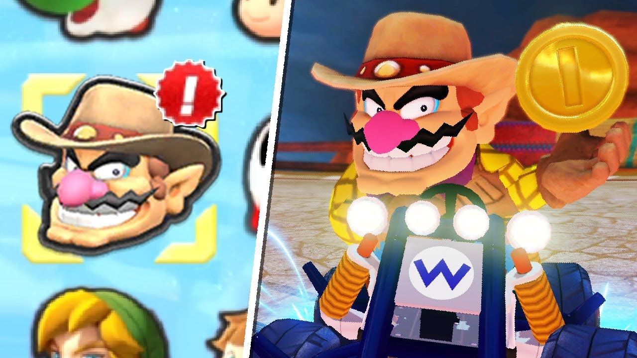 Play as Cowboy Wario in Mario Kart 8 Deluxe - YouTube