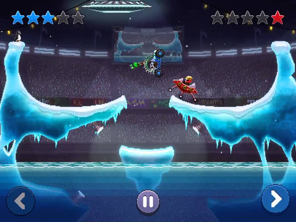 Drive Ahead! Replay: Spiky Car vs. Flying saucer. - YouTube