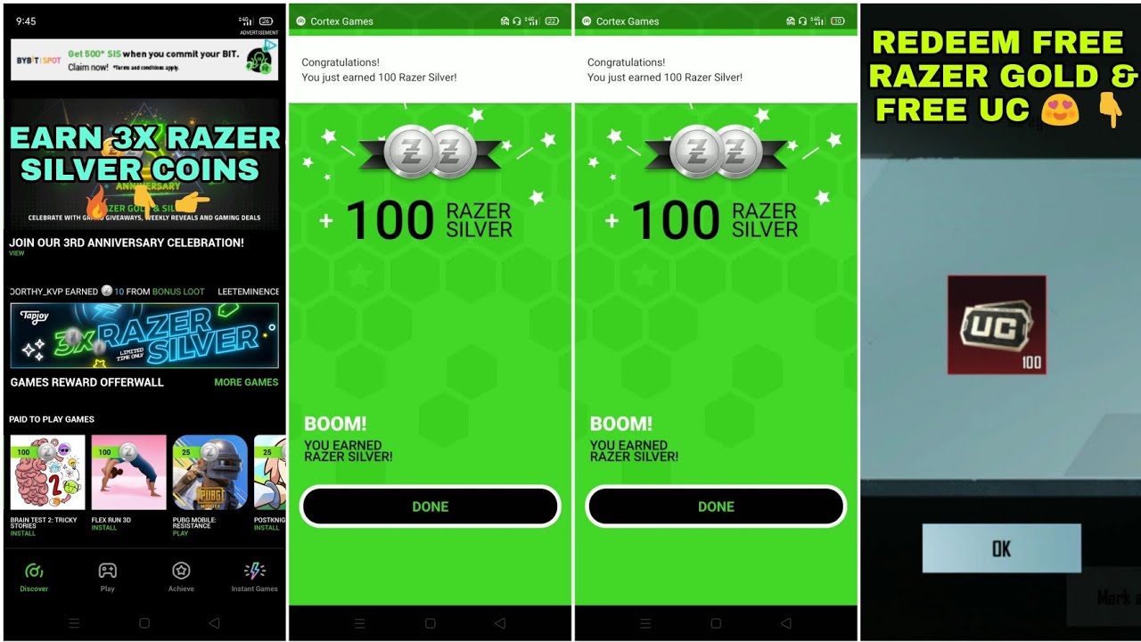 EARN 3X RAZER SILVER COINS NEW EVENT IN CORTEX GAMES REDEEM FREE RAZER ...