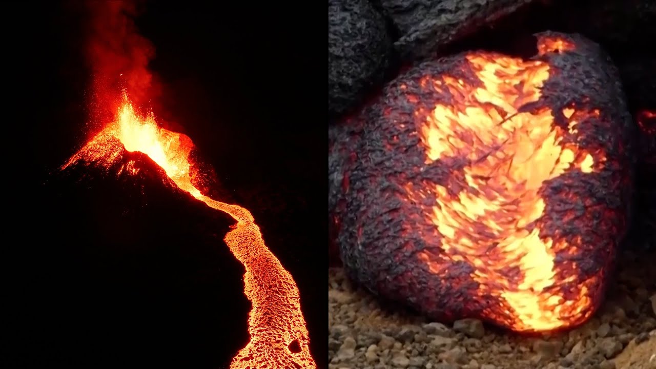 Unusual ‘Lava Eggs’ Appear by Volcano - YouTube