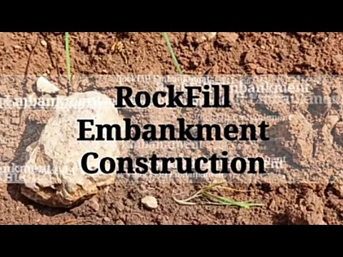 Rock Fill || Embankment || Construction work || Spreading || Compaction ...