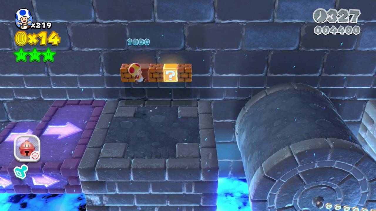 Super Mario 3D World: World Castle-4 - Boiling Blue Bully Belt (Toad ...