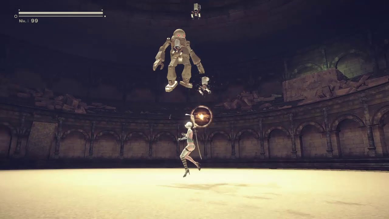 NIER AUTOMATA : ONE 2B COMBO - YouTube