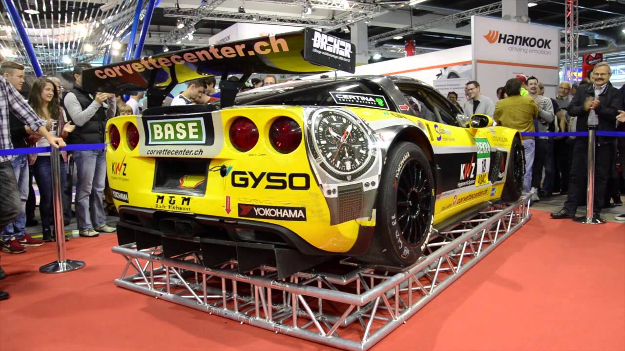 Corvette Z06 GT3 doing rev`s - shooting flames - YouTube