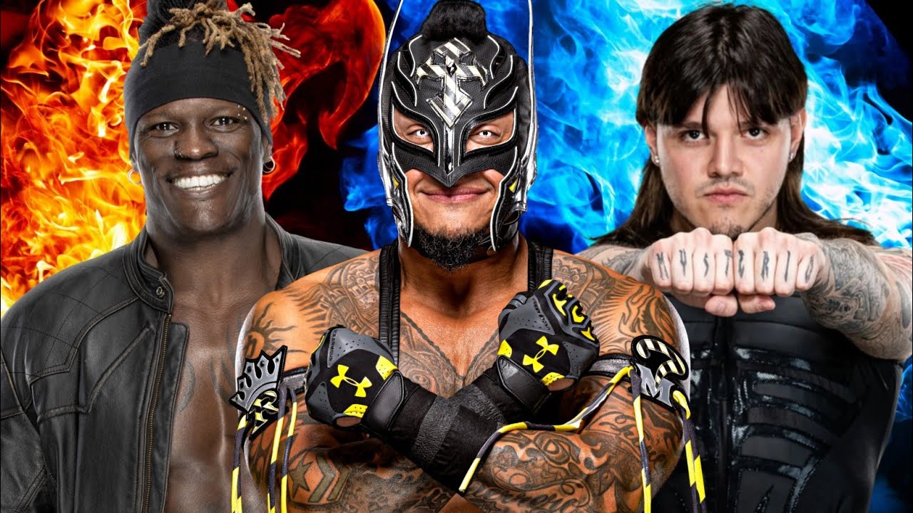 R-Truth vs Rey Mysterio vs Dominik Mysterio | High Flying Action ...