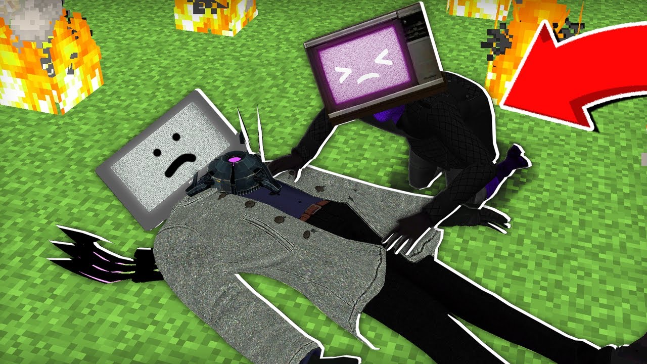 I found a TV MAN and TV WOMAN in Minecraft ! Can I help? WOW! - YouTube