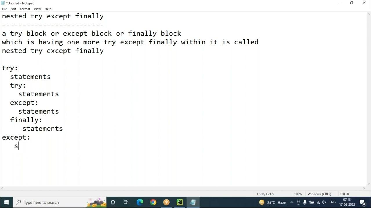 Python | Class 32 | ITWORLD - YouTube