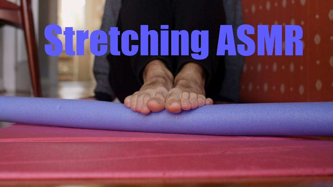 Stretching my foot with the sound of my clean barefoot feet (ASMR ...