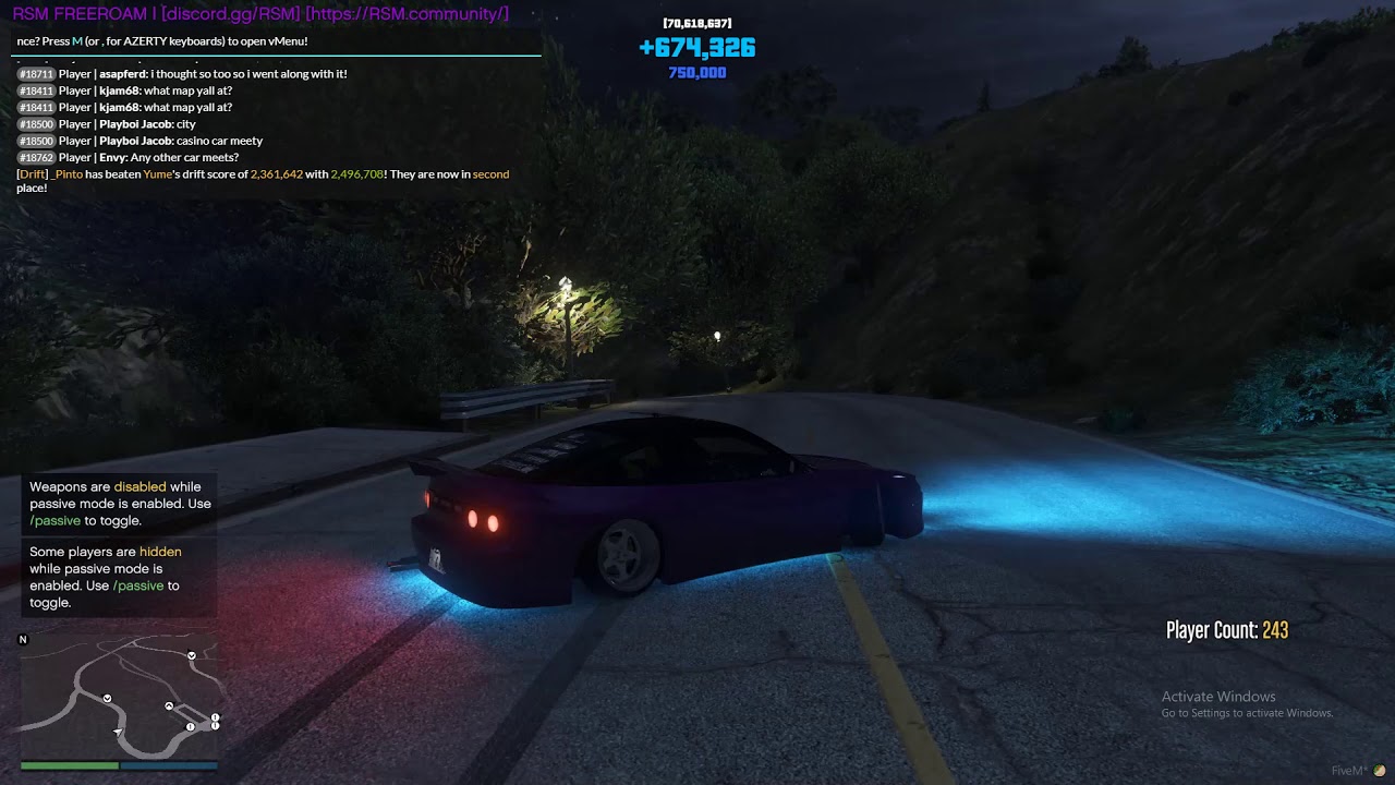 GTA V Drifting (Modded) RSM FREEROAM - YouTube