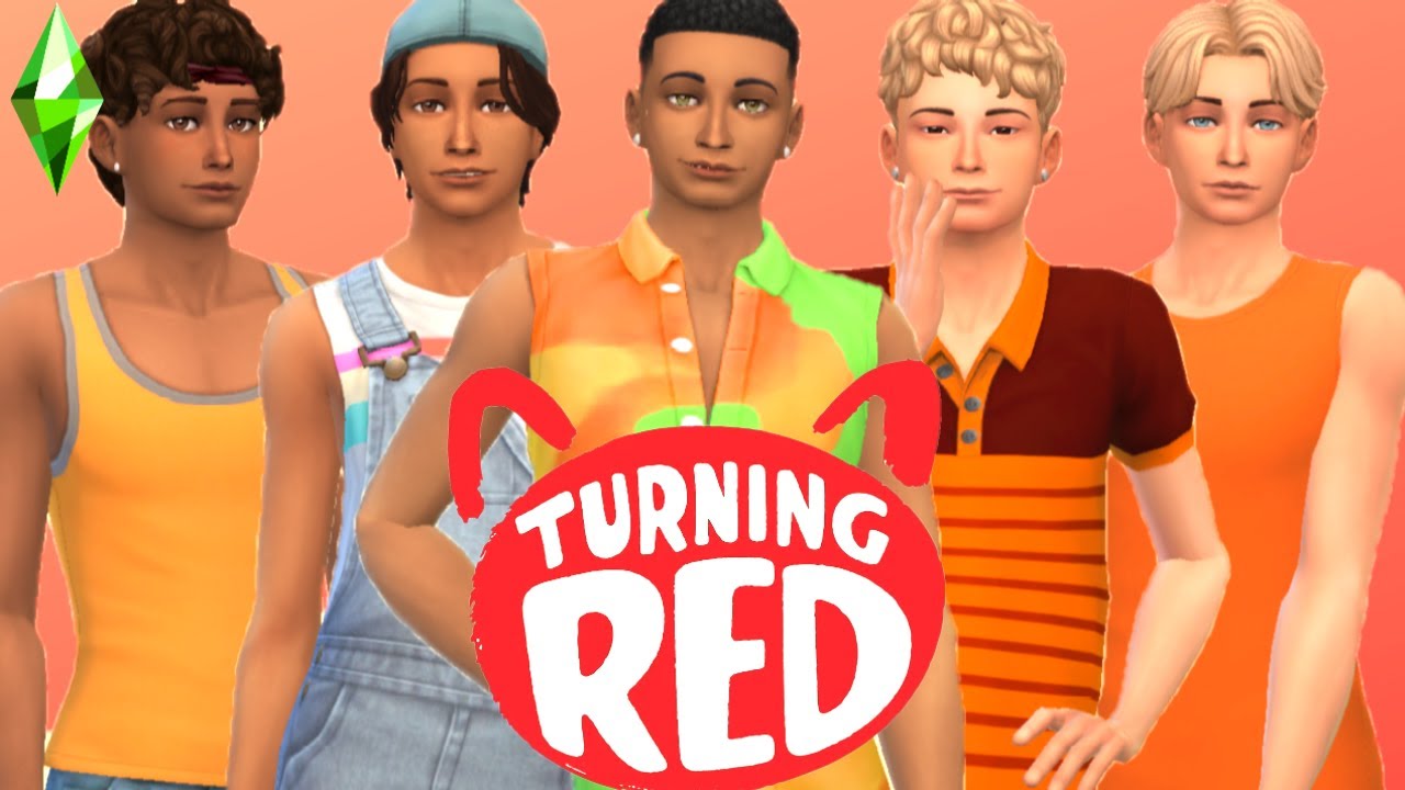 Robaire, Jesse, Tae Young, Aaron T. & Aaron Z. [4*Town - Turning Red] : Create A Sim I Sims 4 ...
