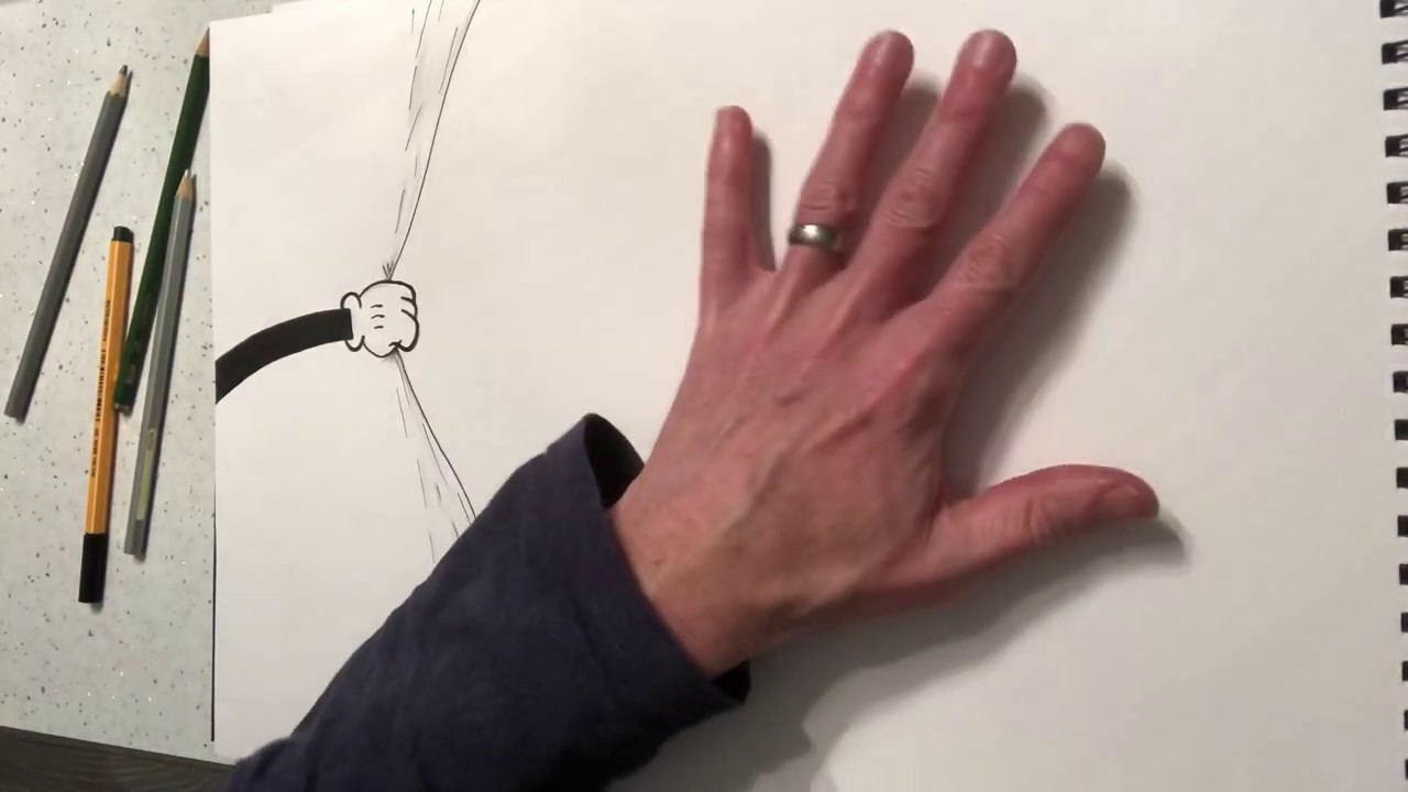 How To Draw Mickey Mouse Hands