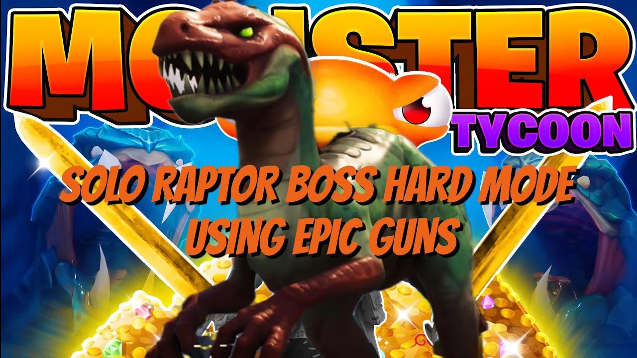 Monster Tycoon Solo Hard Raptor Fortnite😅 #fortnite #gaming # ...