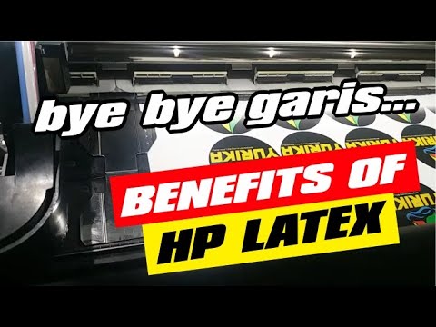 HP latex 375 print with scratch resistance ink - YouTube