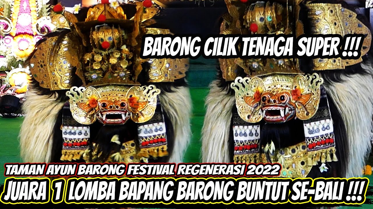 KADEK GILANG JUARA 1 LOMBA BAPANG BARONG BUNTUT | TAMAN AYUN BARONG ...